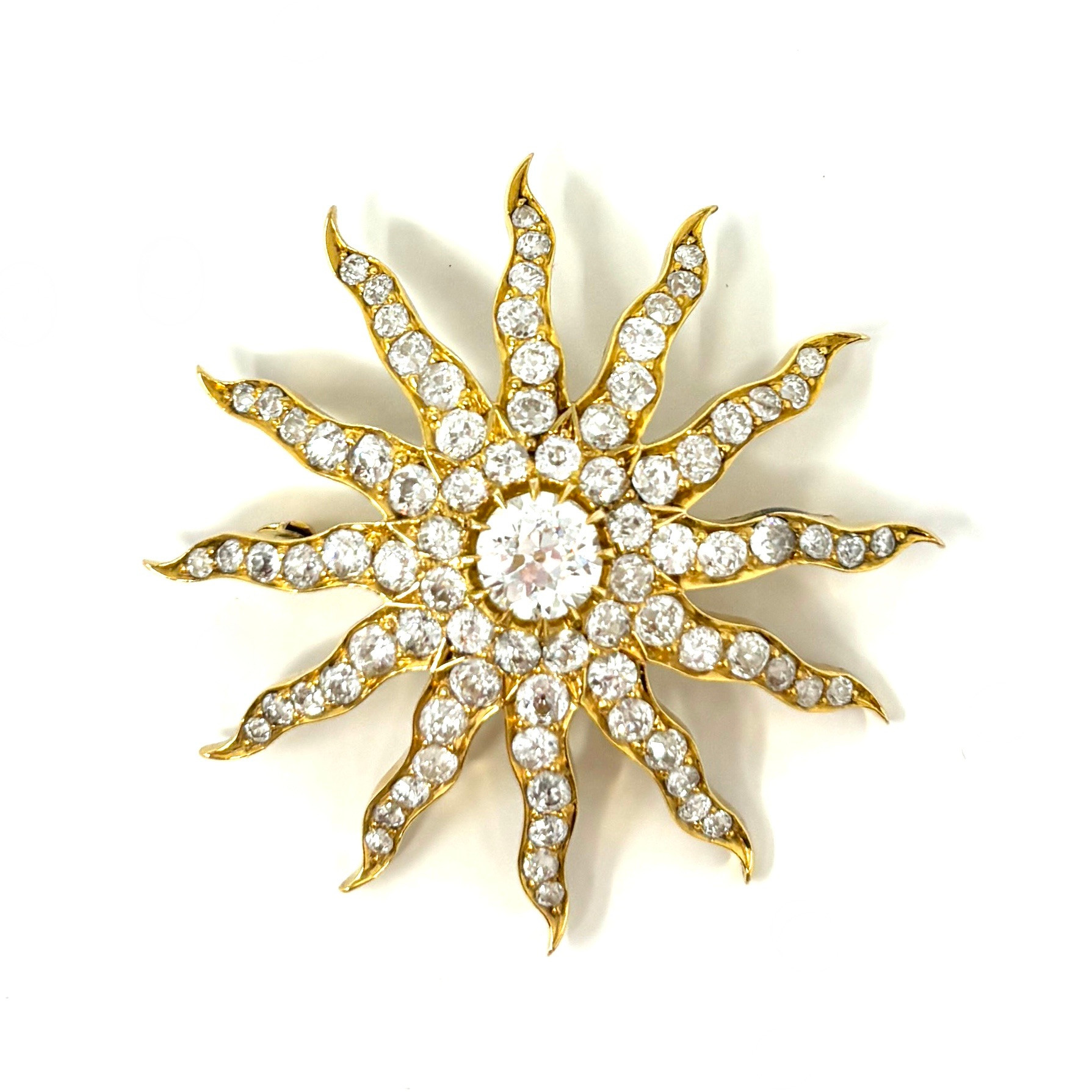 Keil's Antiques antique-18k-gold-tiffany-co-starburst-pin