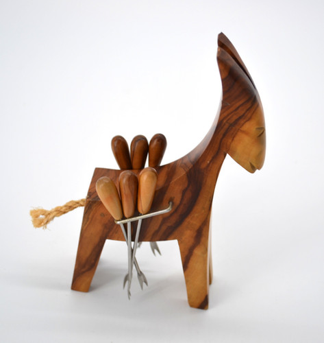 Vintage Burro Donkey Holding Appetizer Picks | The Hundredth Monkey