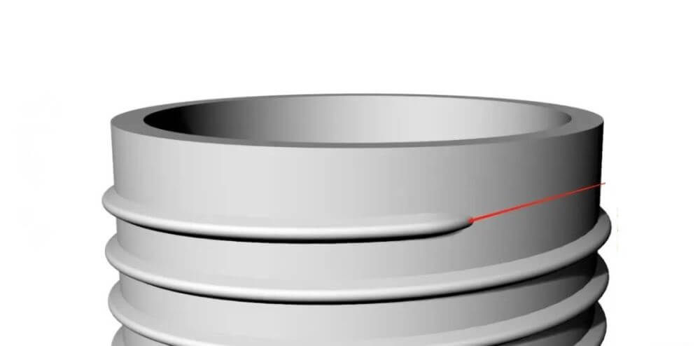 Neck Finish Drawing for Custom Plastic Top Caps in Different sizes