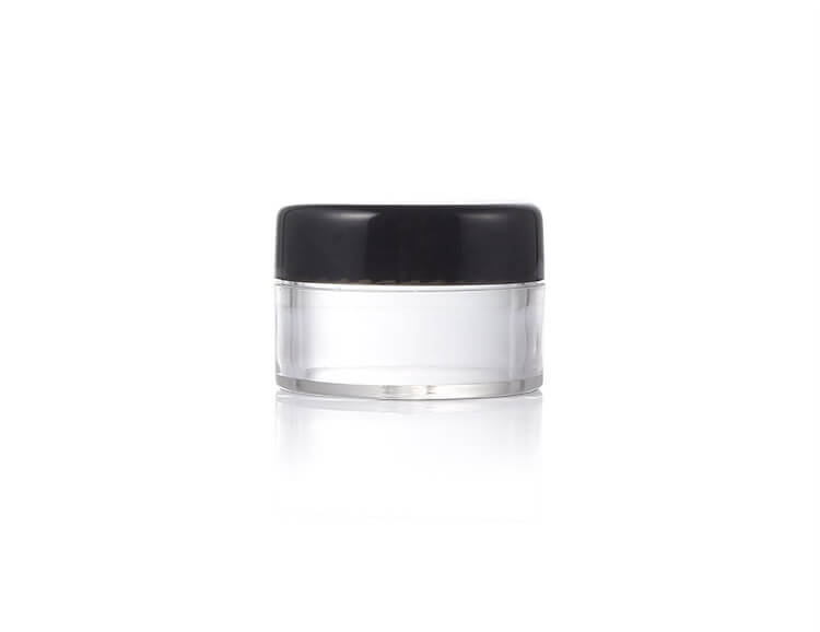15ml thick wall clear small sample pots for cosmetics packaging