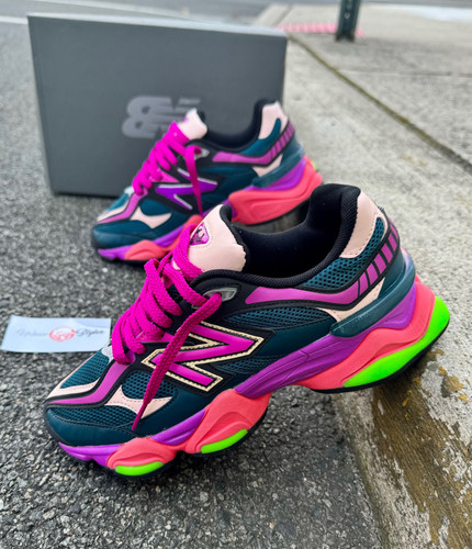 NEW BALANCE CUSTOM 9060 PURPLE GREEN | gourbanstyles