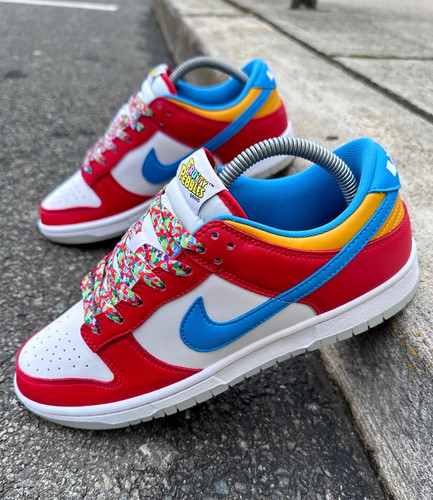 NIKE DUNK LOW RED BLUE YELLOW | gourbanstyles