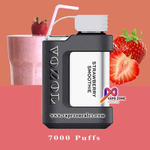 VOZOL GEAR 7000 Puffs Strawberry Smoothie Disposable Vape Pod ...