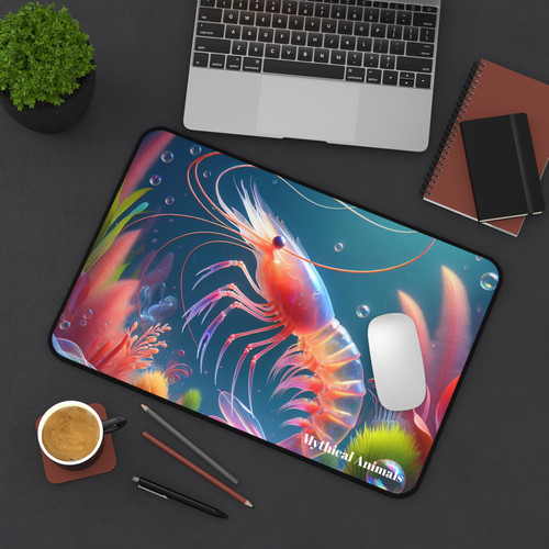 Shrimp Desk Mat - Underwater Mouse Pad | Mythical Animals