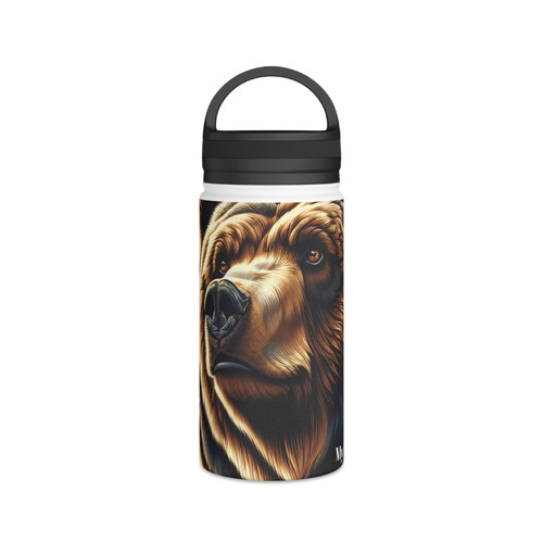 Grizzly Bear Water Bottle | Nature Lover, Flask | Mythical Animals