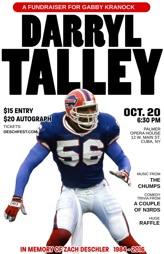 DARRYL TALLEY LIVE IN CUBA, NY: Fundraiser Event for Gabby Kranock Oct ...