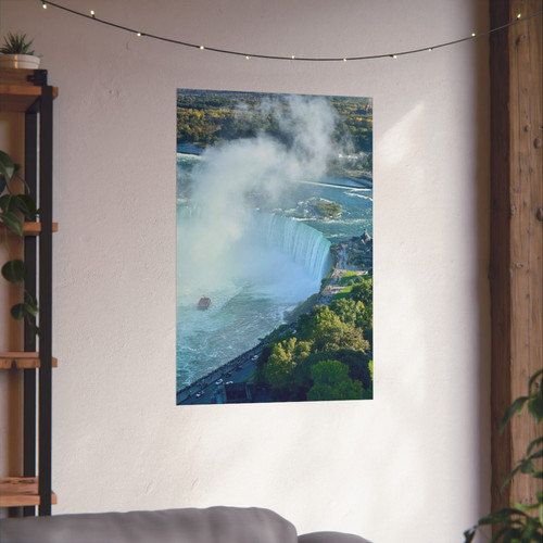 Horseshoe Falls Matte Vertical Poster | Niagara Action