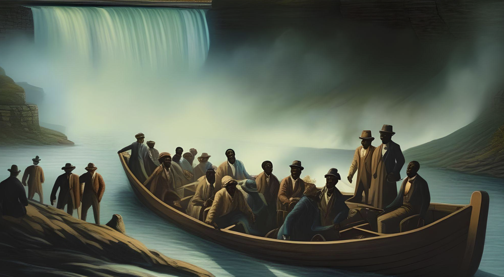 Slaves Escaping to Freedom: The Secret Path through Niagara Falls ...