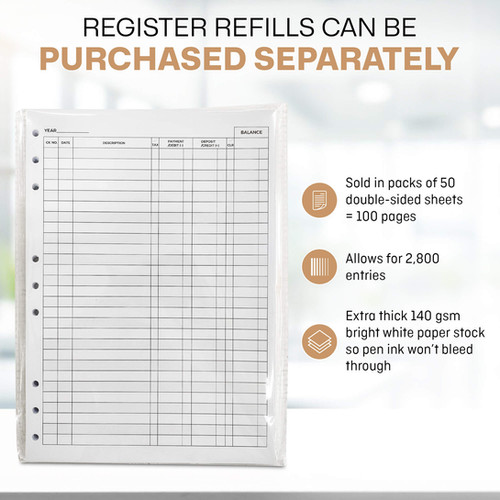 Refill Packs For Register Binder | Elite Cash Flow