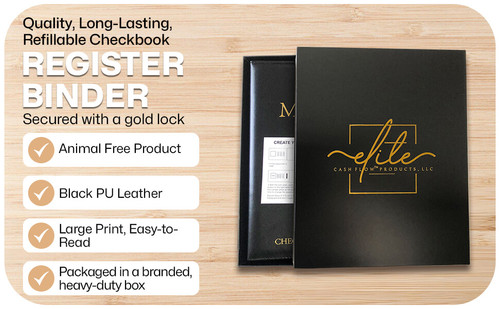 Checkbook Register with a Lock | Elite Cash Flow
