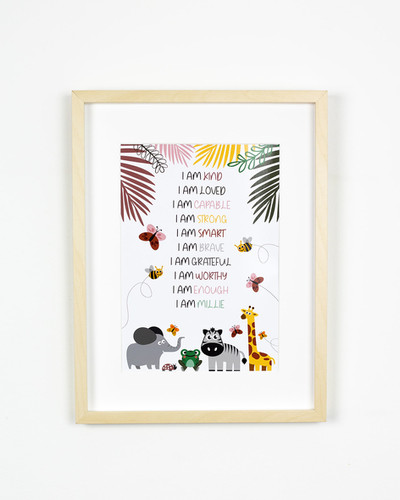 Rustic jungle positive affirmations | Motly Designs