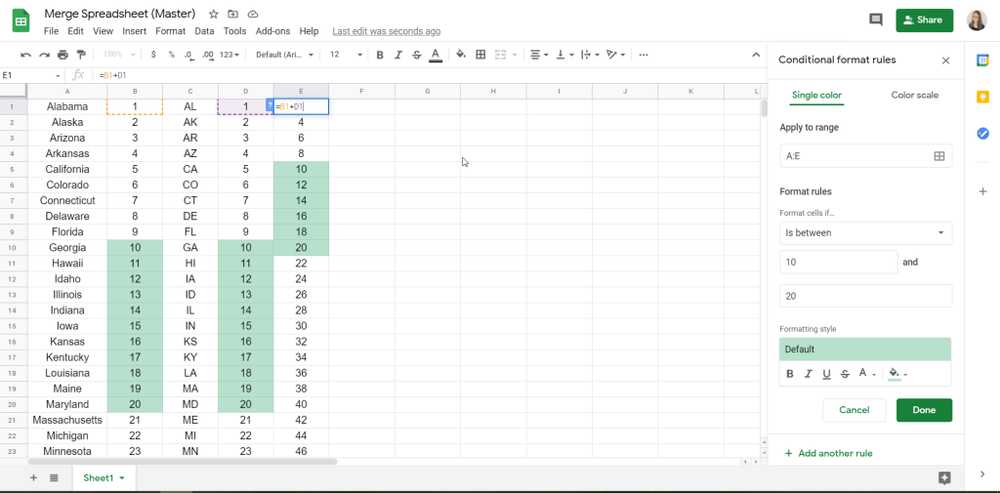 How to Sync Two Google Sheets Automatically to One Master Spreadsheet