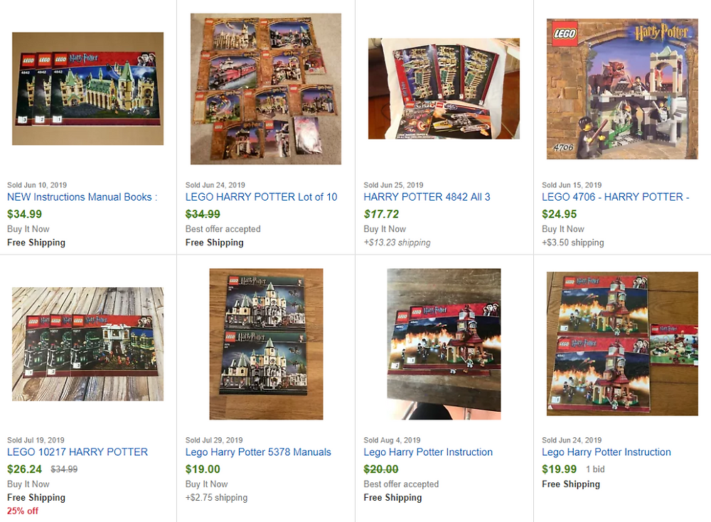 LEGO Instruction Manuals: What to Sell on eBay