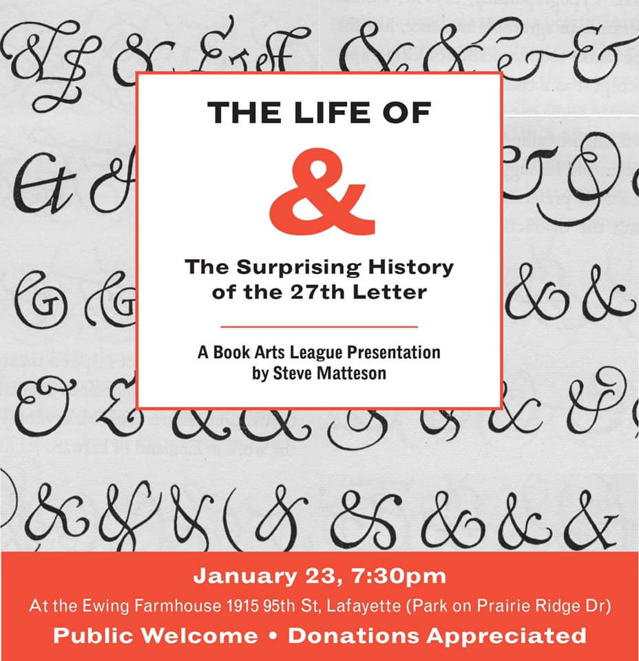Free Lecture — The Life of & —The Surprising History of the 27th Letter