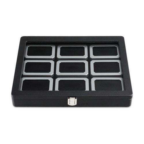 DK21665-9W Diamond Boxes in a Luxurious Lockable Case with viewing ...