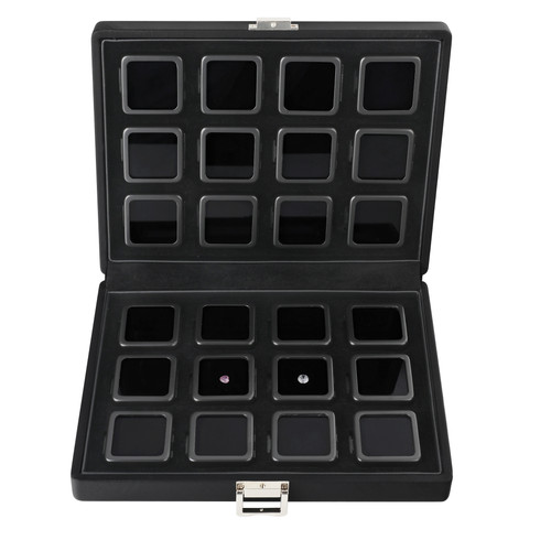 DK21658-24 Deluxe 24-Box Diamond Display Set with Lockable Case | DIKAI ...