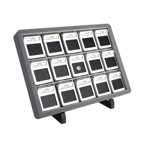 DK21671-15 Diamond Display Box with logo inter-changeable stone details ...