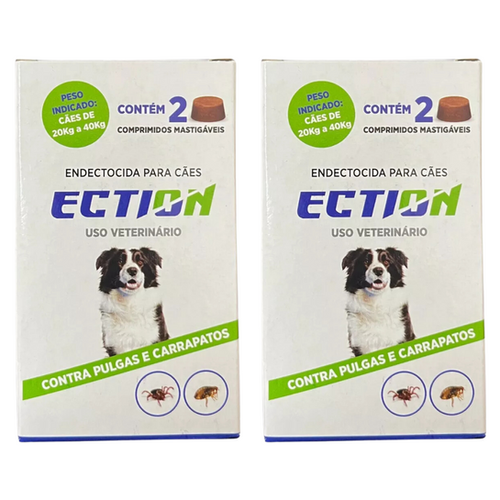 Ection 20-40kg - Caixa com 4 comprimidos | KENNEL STORE