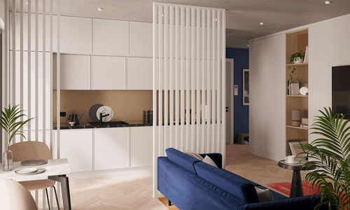 Decor riflaj separator SPLIT PAL white | Drag de Lemn