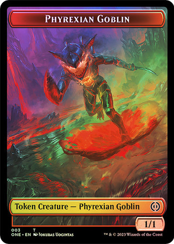 Phyrexian Goblin Token // Phyrexian Mite Token (#011) | Aravasta