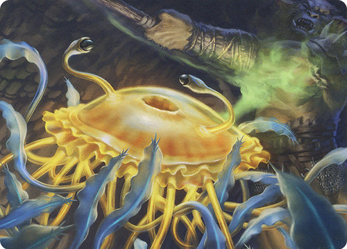 Flumph Art Card // Flumph Stat Card | Aravasta