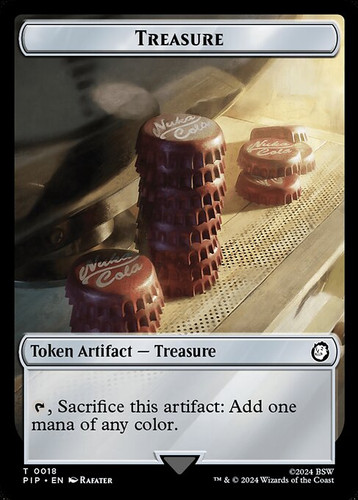 Treasure Token (#018) // Wasteland Survival Guide Token | Aravasta