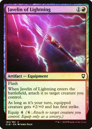 Javelin of Lightning Foil | Aravasta