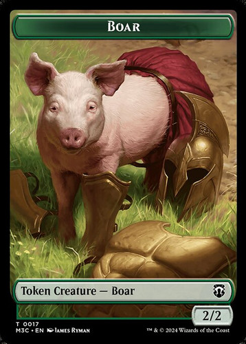Boar Token // Forest Dryad Token | Aravasta