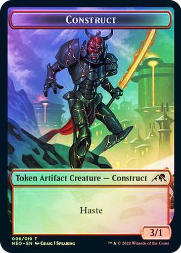 Construct Token (3/1) // Samurai Token Foil | Aravasta