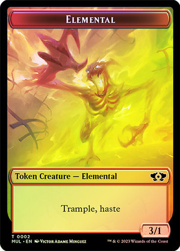 Elemental Token (Red) // Teferi Akosa of Zhalfir Emblem | Aravasta