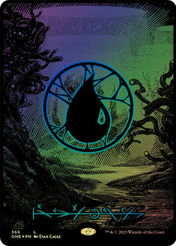 Island (#366) (Full Art) (Phyrexian) (Oil Slick Foil) | Aravasta
