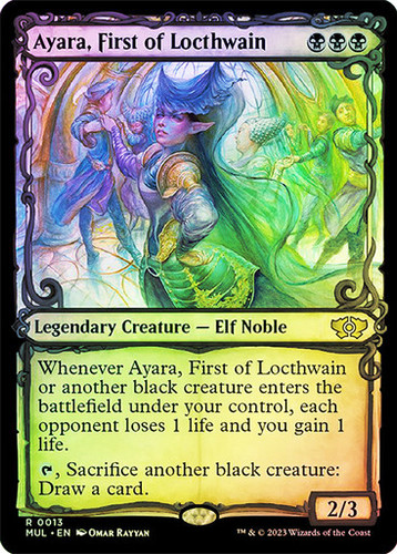 Ayara, First of Locthwain (Showcase) Foil | Aravasta