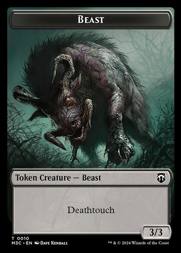 Beast Token (Black) // Shapeshifter Token | Aravasta
