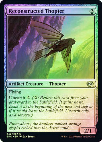 Reconstructed Thopter Foil | Aravasta