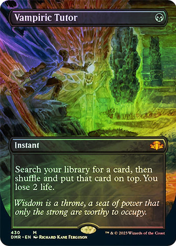 Vampiric Tutor (Borderless) Foil | Aravasta