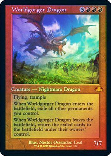 Worldgorger Dragon (Retro Frame) Foil | Aravasta