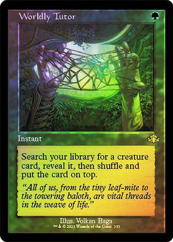 Worldly Tutor (Retro Frame) Foil | Aravasta
