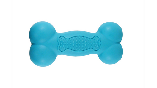 TPR Squeaky Bone-Print Bone 17cm | Nells Pets