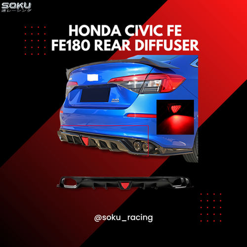 Fe180 Rear Diffuser Civic Fe Sokuracing