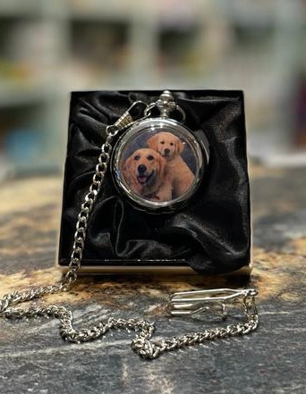 Boxx Picture Pocket Watch & Chain Golden Retriever | The Green Cobbler
