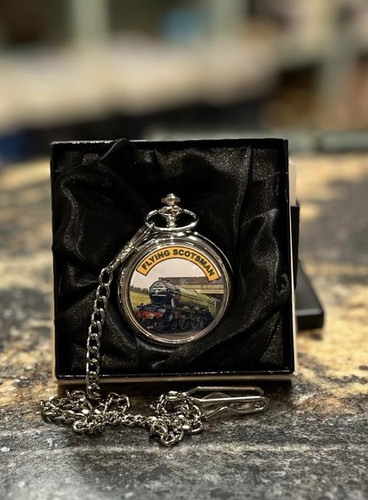Boxx Picture Pocket Watch & Chain Flying Scotsman | The Green Cobbler