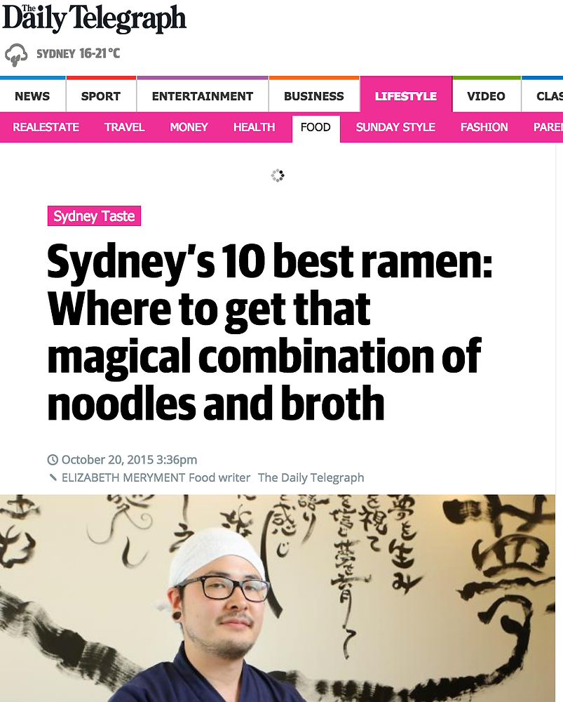 Daily Telegraph got us! Wow!