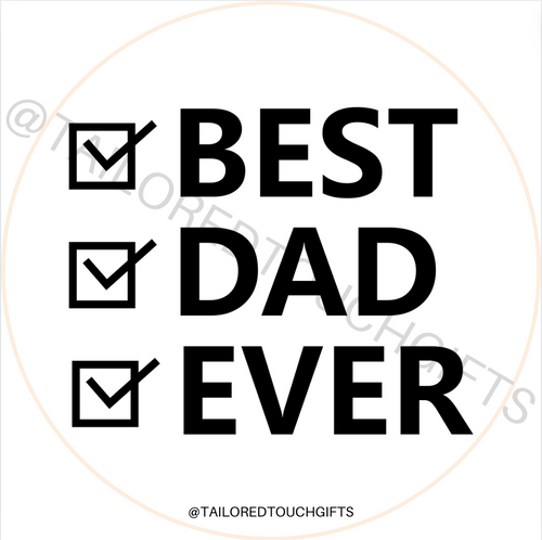 Standard Father's Day Drinks Toppers - Check List | Tailored Touch Gifts