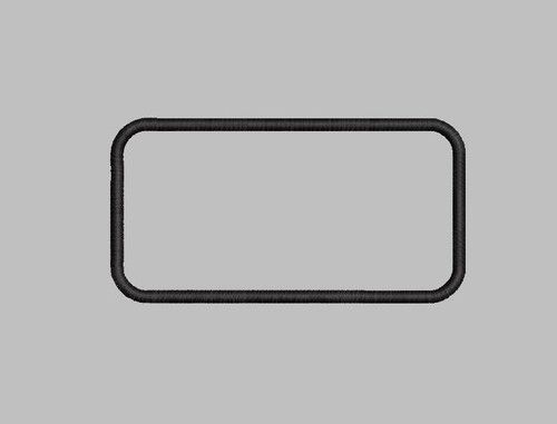 2x4 Rectangle Outline Digital Patch | Bully Boutique
