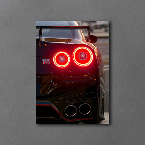 Nissan GTR R35 Neon Poster | Backlight