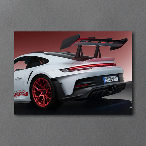 Porsche GT3 RS Neon Poster – Bold LED Art | Backlight