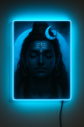 Lord Shiva Neon Poster | Backlight