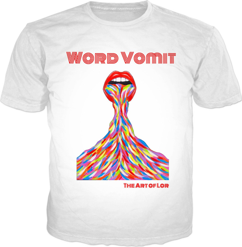 Word Vomit - 16" x 20" Acrylic Painting | The Art of Lor