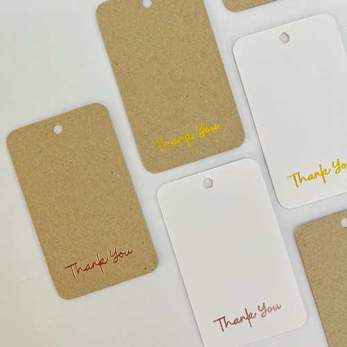 Tag card DIY- ป้ายห้อยขนาด 9x5.4 cm (100pcs/ ใบ) | PapersBKK