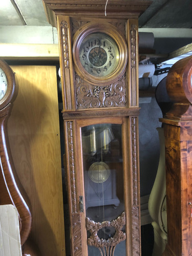 German Gustav Becker Art Nouveau style Grandfather Clock | Eric's Clocks